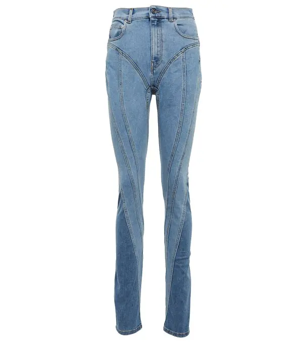 MUGLER High-rise Skinny Jeans