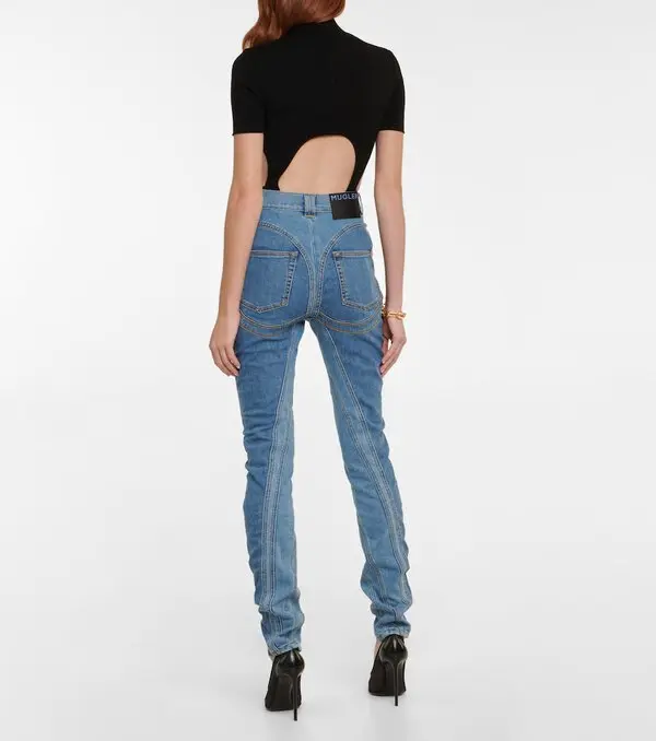 MUGLER High-rise Skinny Jeans