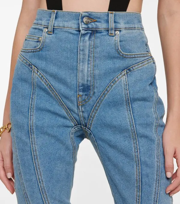 MUGLER High-rise Skinny Jeans