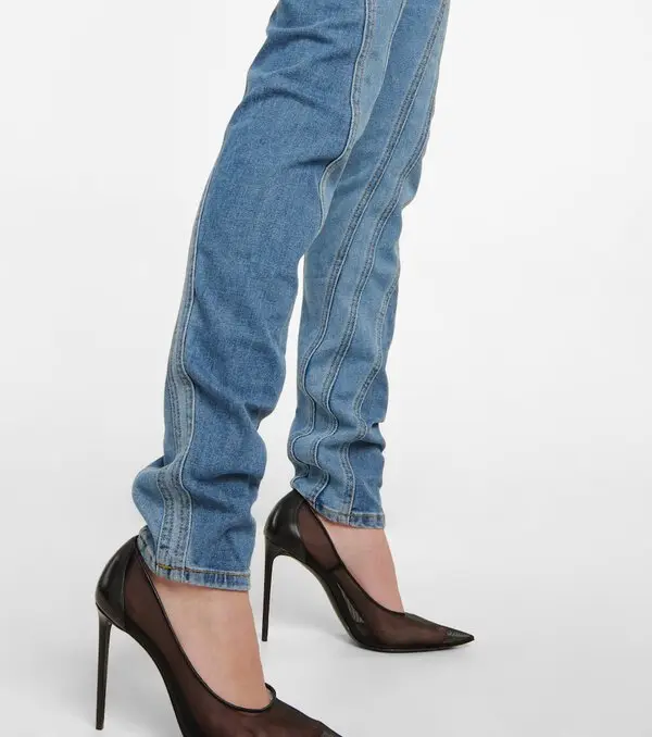 MUGLER High-rise Skinny Jeans