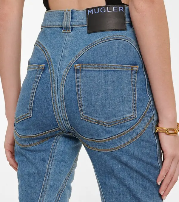 MUGLER High-rise Skinny Jeans