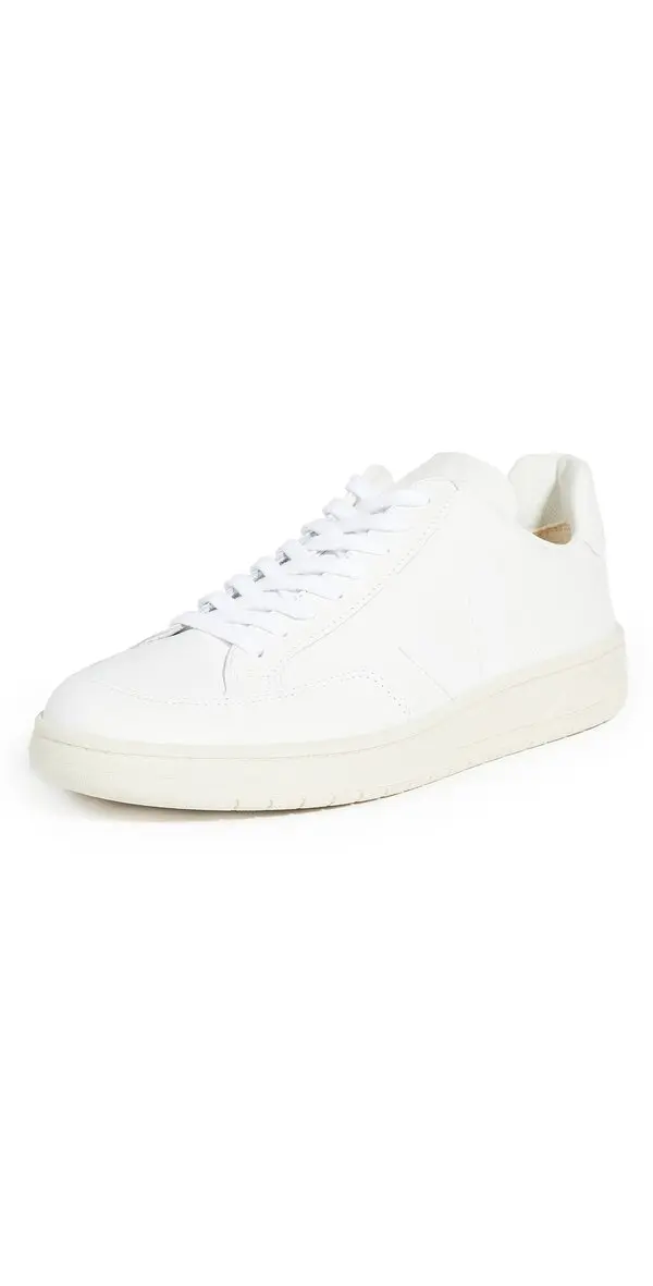VEJA V-12 Leather Sneakers - Extra White