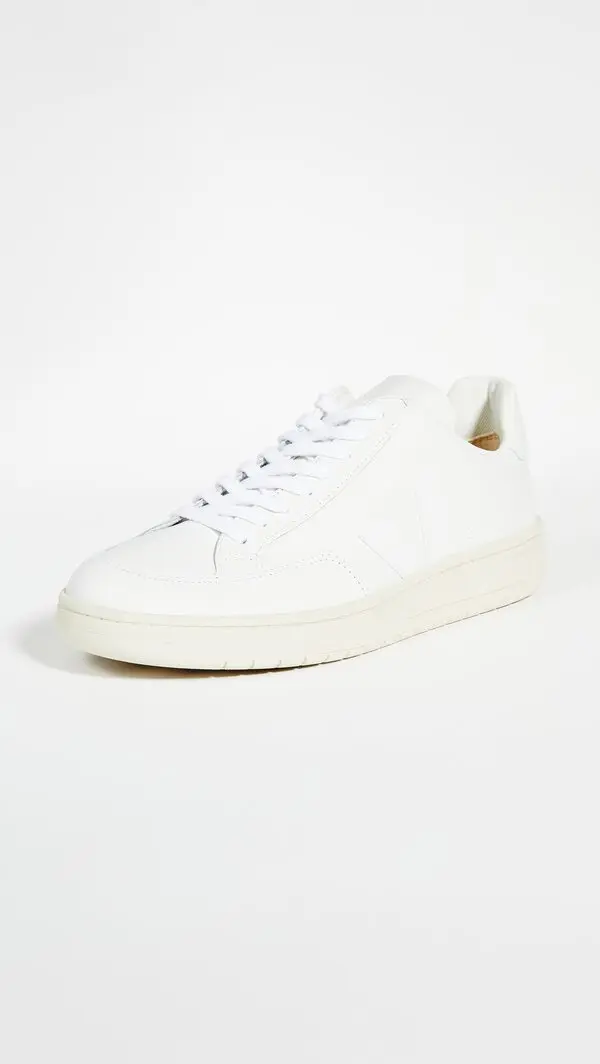 VEJA V-12 Leather Sneakers - Extra White