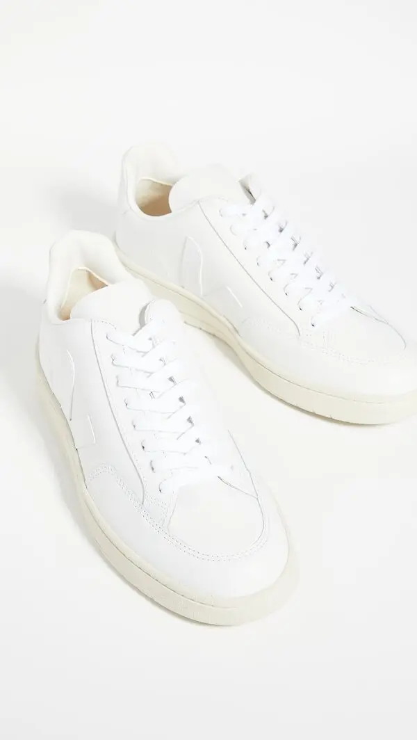 VEJA V-12 Leather Sneakers - Extra White