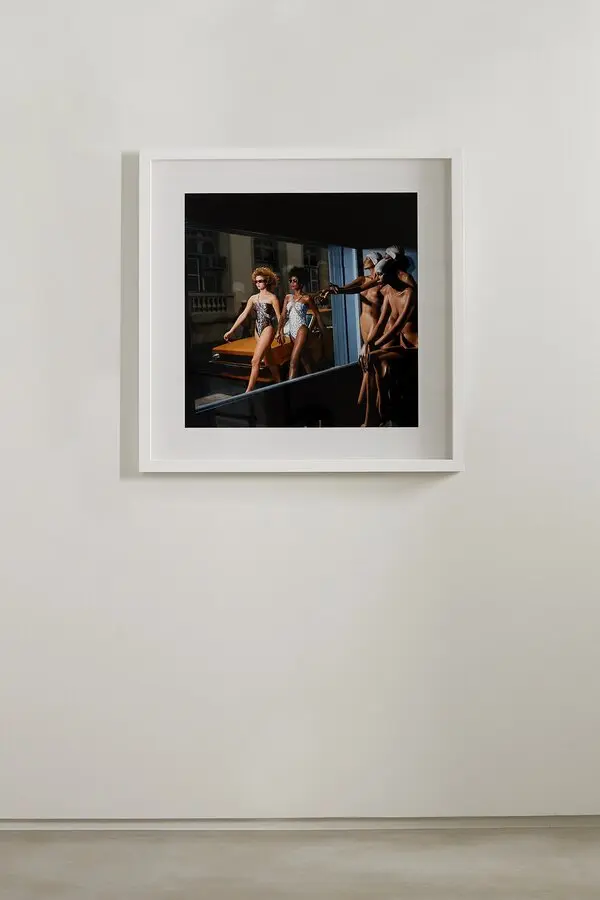 AP8.art Guy Bourdin Framed Print, 30 X 30 - Black
