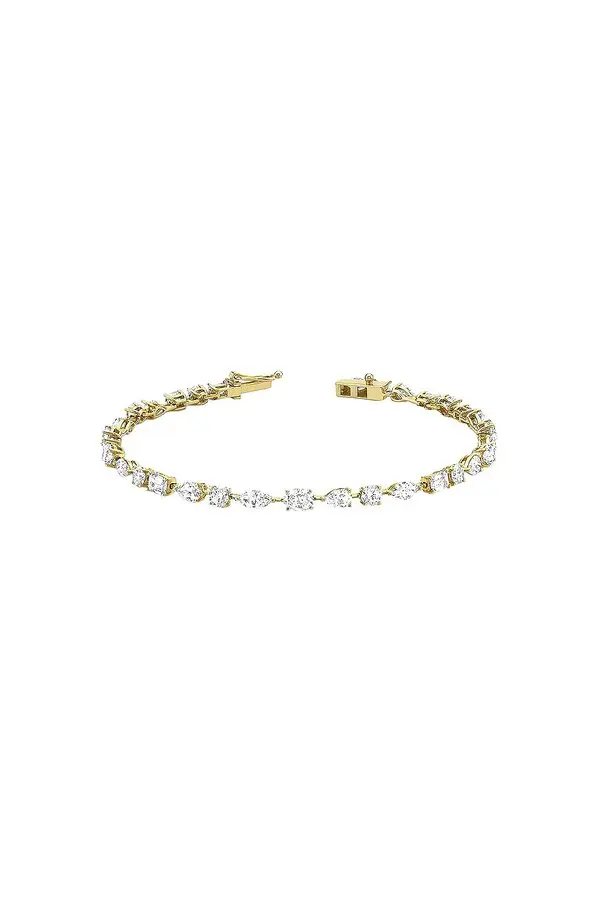 LOGAN HOLLOWELL Diana Diamond Bracelet - Yellow Gold