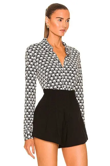 NILI LOTAN Celestine Top In Black
