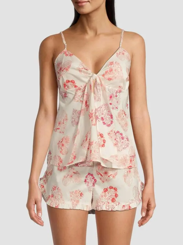 THE LAZY POET Rosie Heart To Heart 2-piece Pajama Set