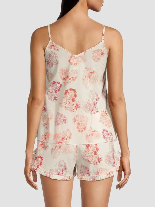 THE LAZY POET Rosie Heart To Heart 2-piece Pajama Set