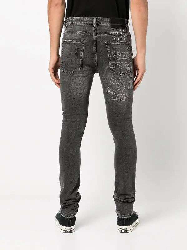 Ksubi Skinny Jeans With Distressed Details