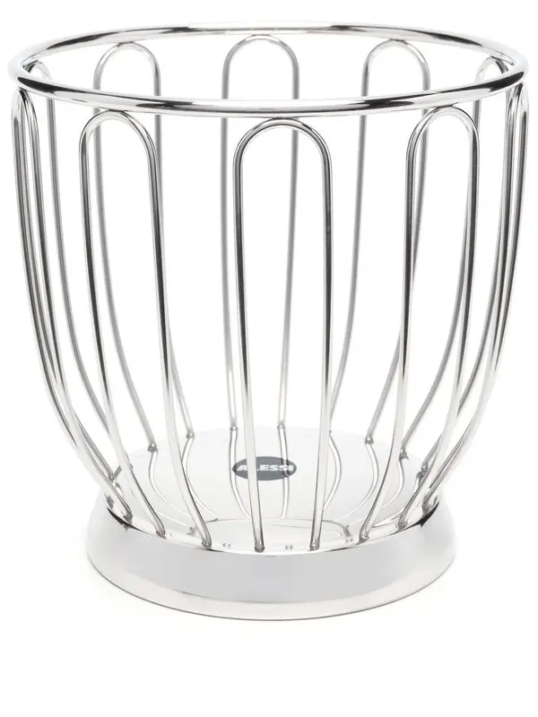ALESSI Logo-plaque Fruit-basket - Silver