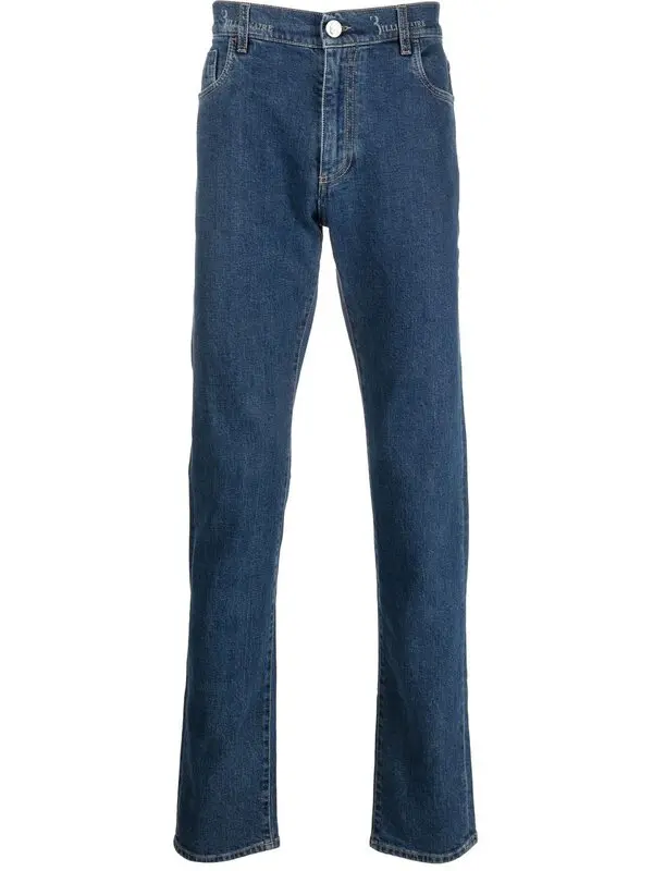 BILLIONAIRE Logo-waist Straight-leg Jeans