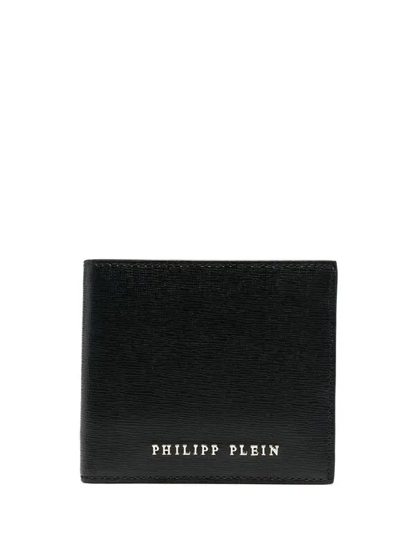 Philipp Plein French Leather Wallet - Black