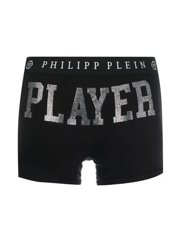 Philipp Plein Tm Graphic-print Boxers - Black
