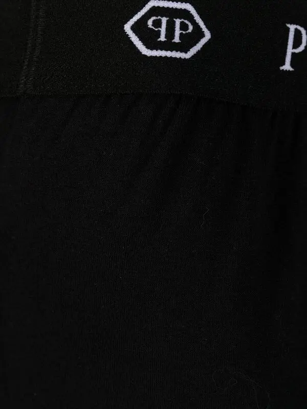 Philipp Plein Tm Graphic-print Boxers - Black
