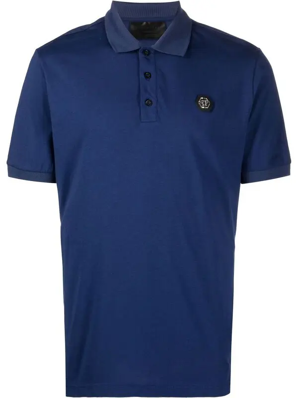Philipp Plein Short Sleeve Polo Shirt - Blue