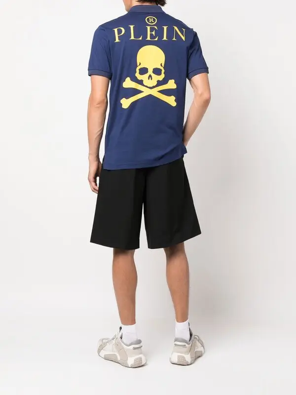 Philipp Plein Short Sleeve Polo Shirt - Blue