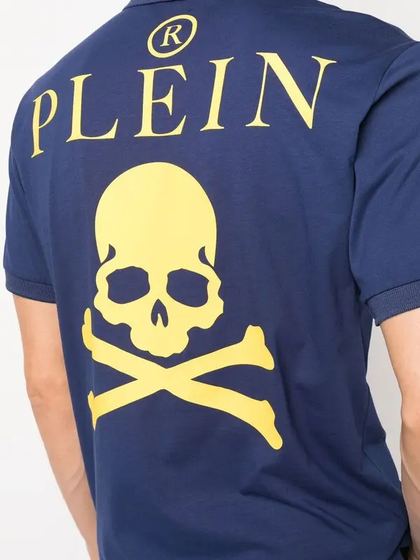 Philipp Plein Short Sleeve Polo Shirt - Blue