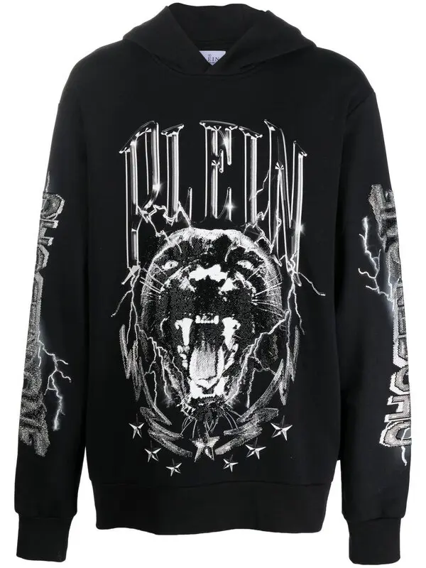 Philipp Plein Graphic-print Hoodie - Black