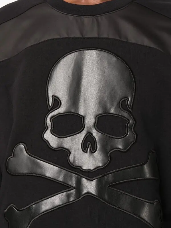 Philipp Plein Panelled Skull Sweatshirt