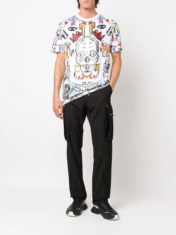 Philipp Plein Graphic-print Short-sleeved T-shirt - White