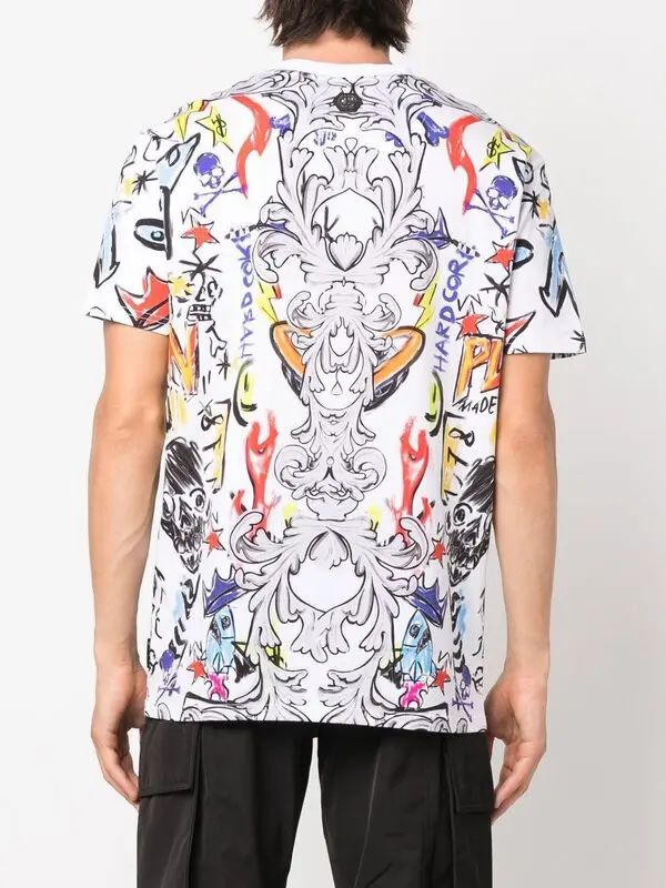 Philipp Plein Graphic-print Short-sleeved T-shirt - White
