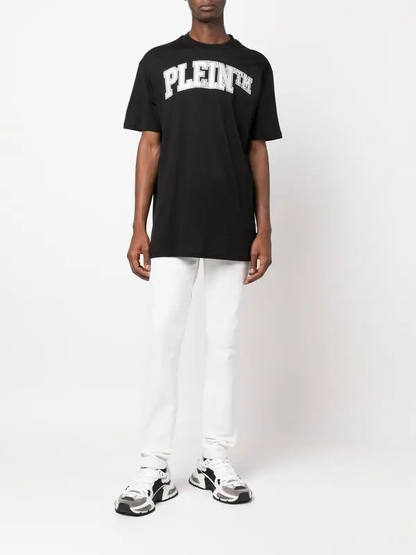 Philipp Plein Stones Logo-print T-shirt - Black