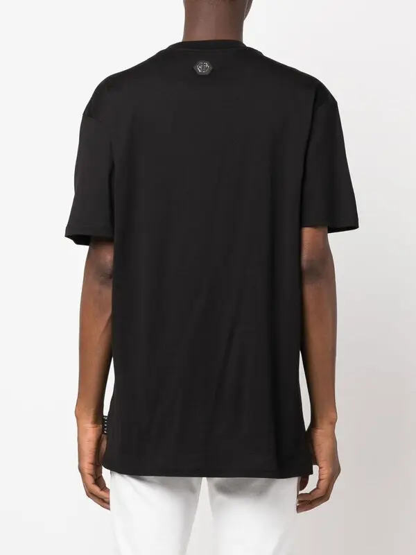 Philipp Plein Stones Logo-print T-shirt - Black