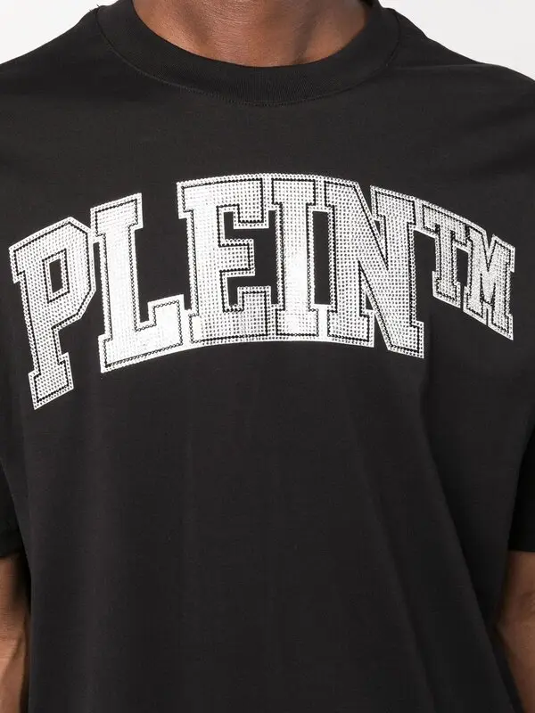 Philipp Plein Stones Logo-print T-shirt - Black
