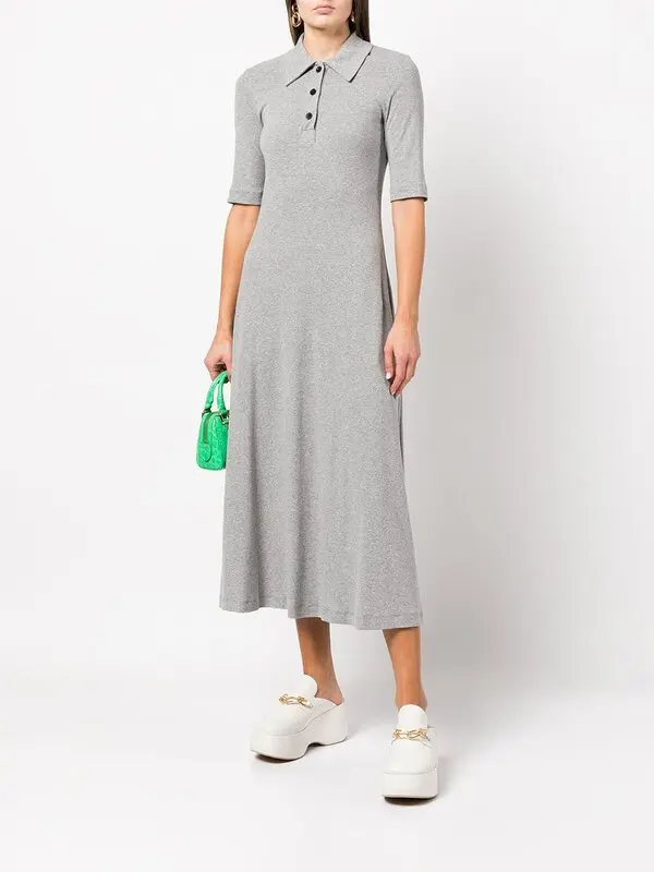 Rosetta Getty Polo Shirt Midi Dress