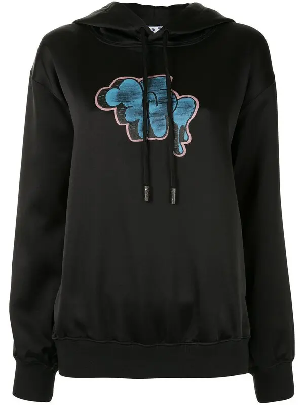 Off-White Graffiti Print Hoodie