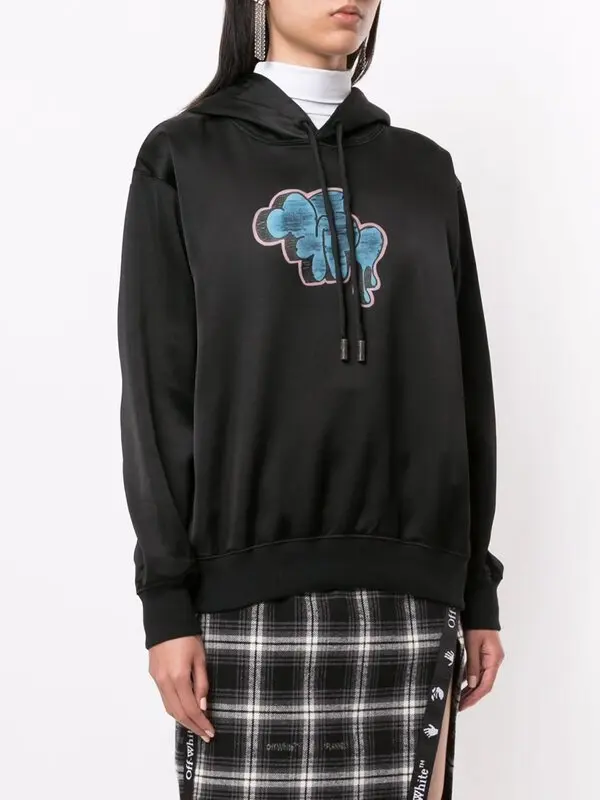 Off-White Graffiti Print Hoodie