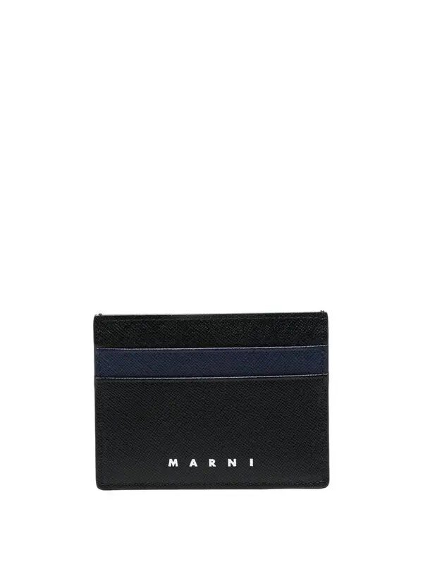 Marni Logo-print Card Holder - Black