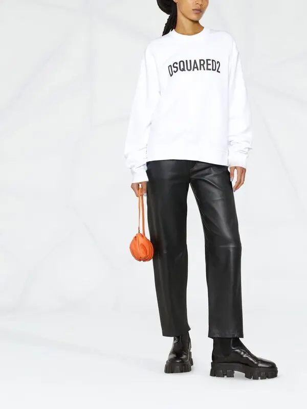 Dsquared2 Logo-print Cotton Sweatshirt - White