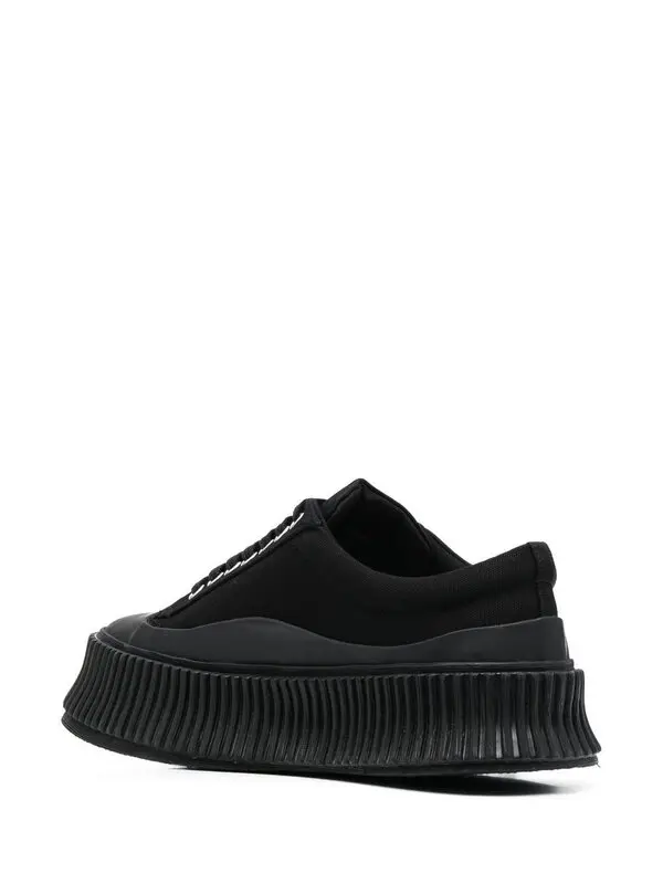 JIL SANDER Low-top Lace-up Sneakers - Black
