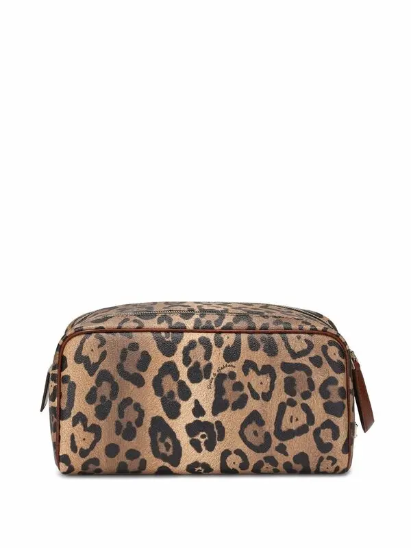 Dolce & Gabbana Crespo Leopard-print Make Up Bag