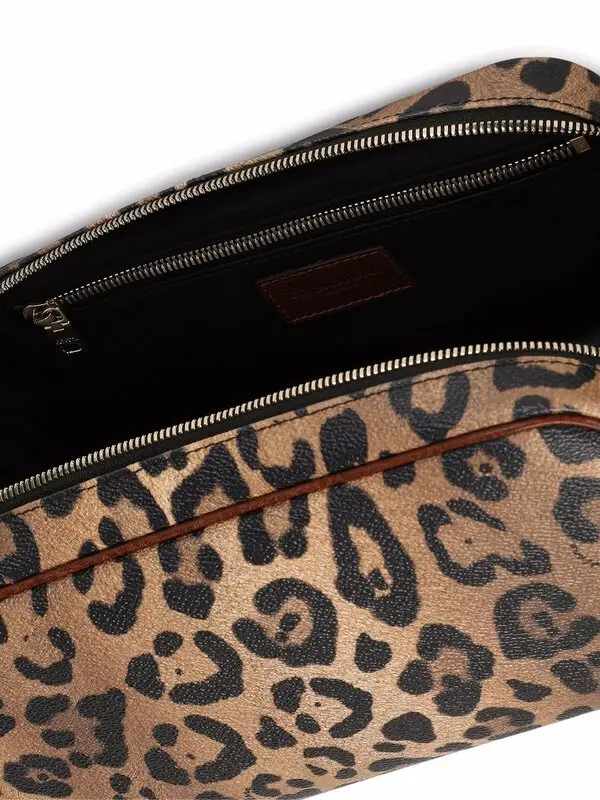 Dolce & Gabbana Crespo Leopard-print Make Up Bag
