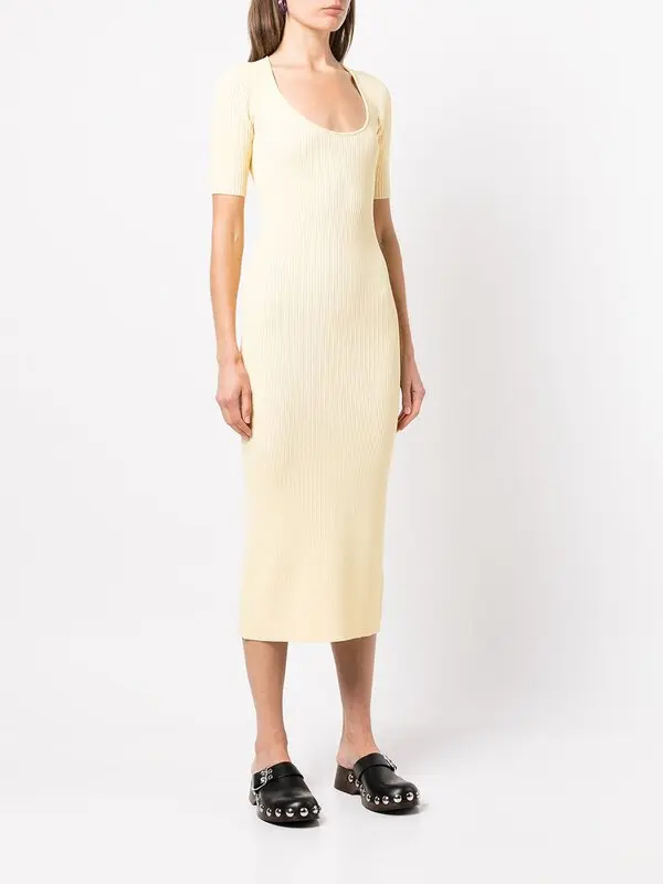 ganni melange knit dress Buy Melange-effect - Yellow At 40% Off Garmentory