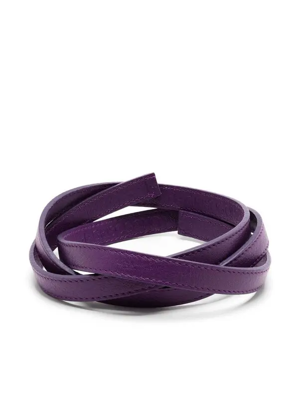 De Grisogono Flat Leather Bracelet - Purple