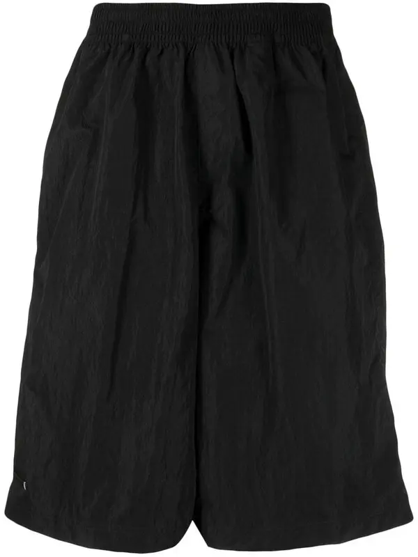 TRIBE AND TRUE Crinkle-effect Knee-length Shorts