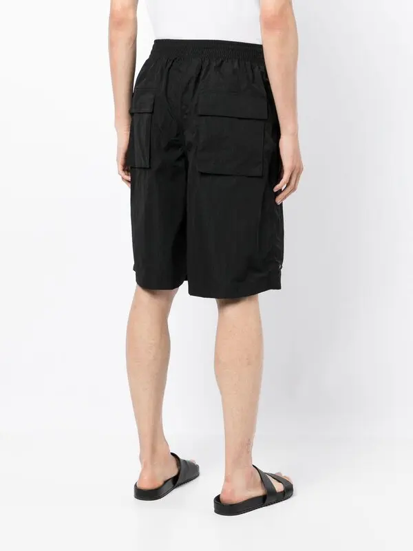 TRIBE AND TRUE Crinkle-effect Knee-length Shorts