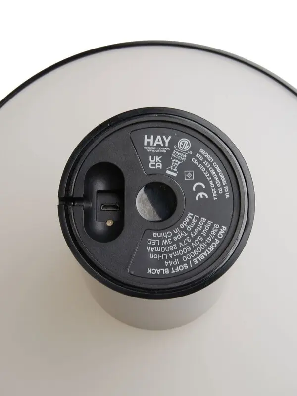 HAY Pao Portable Lamp - Black