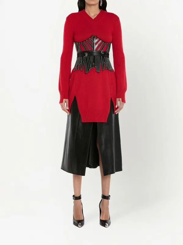 Alexander McQueen Knitted Tunic Jumper