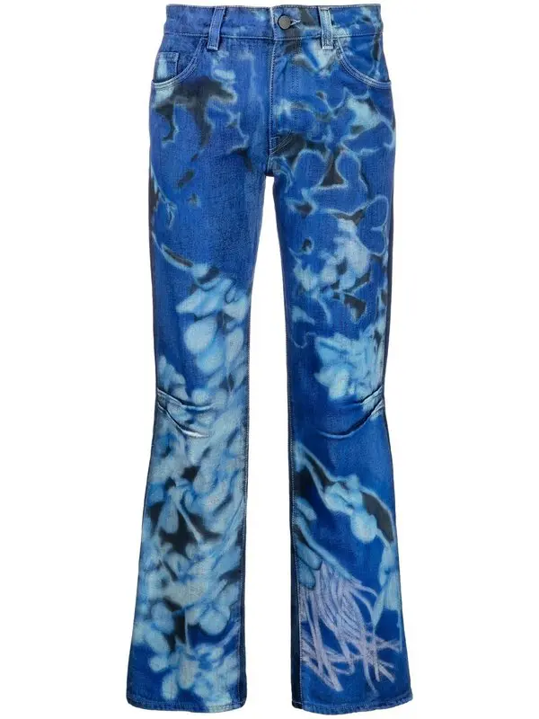 Paula Canovas Del Vas Graphic-print Straight Leg Jeans
