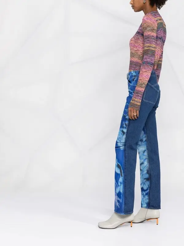Paula Canovas Del Vas Graphic-print Straight Leg Jeans