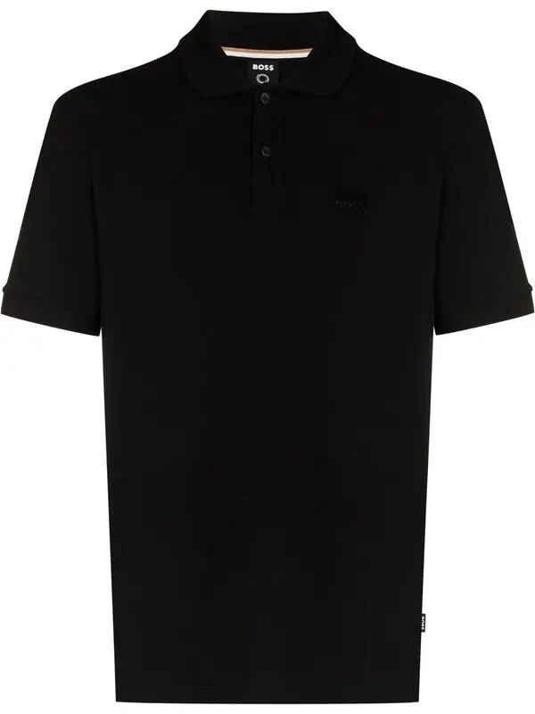 BOSS Pallas Embroidered-logo Polo Shirt - Black