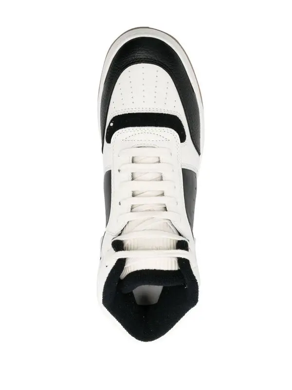 Saint Laurent Colour-block High-top Sneakers - Black