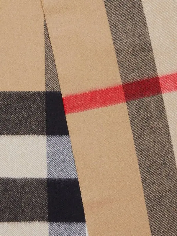 Burberry Checked Cashmere Scarf - Neutrals