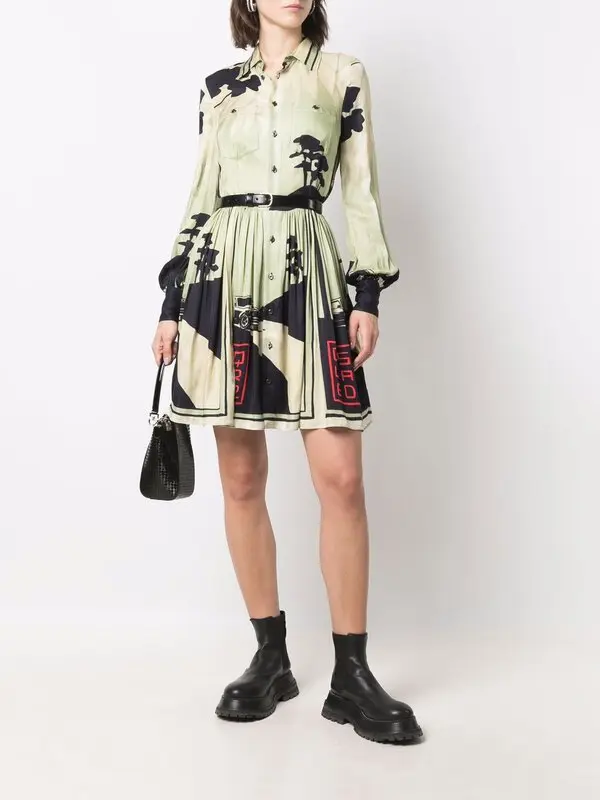Dsquared2 Graphic-print Shirt Dress