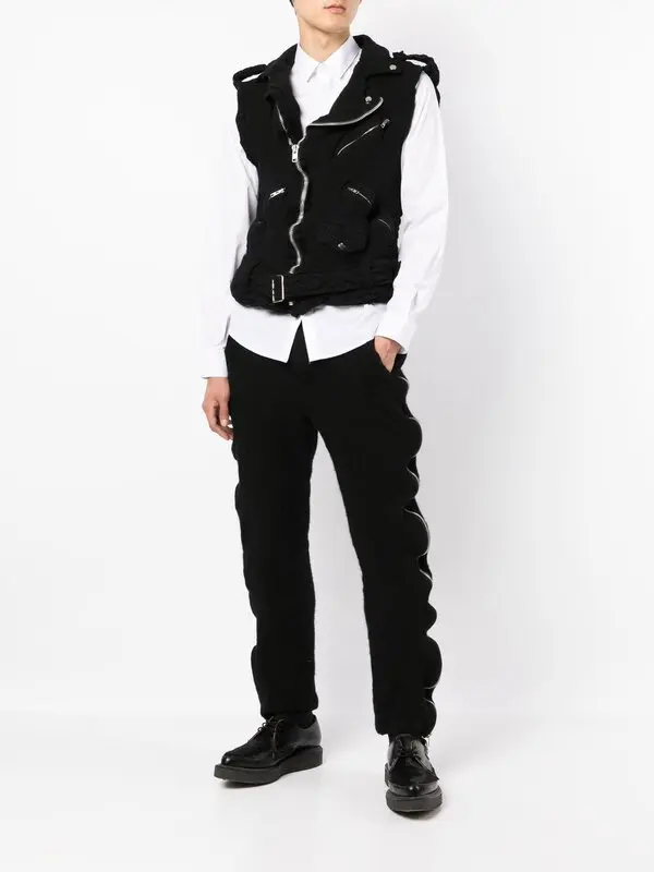 BLACK COMME DES GARÇONS Zipper Trim Trousers